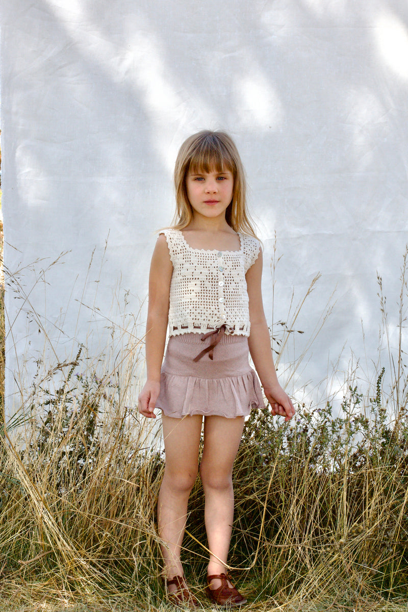 iver and isla 〛 - lace crochet camisole. natural – Melty Colors