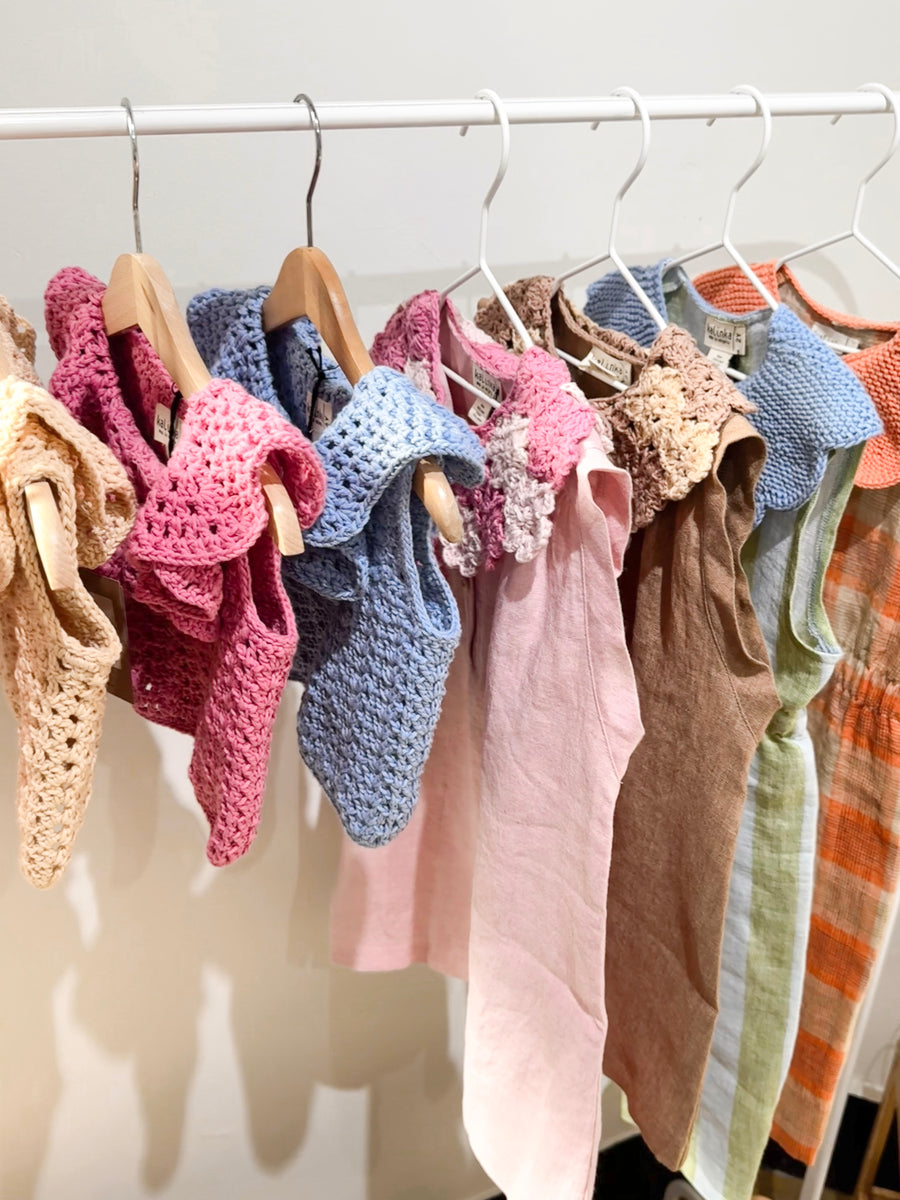 【Kalinka】- カリンカ - Cordelia Overall - Pastel Stripe / Breeze – Melty Colors